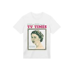 F4NT4STIC Shirt 'TV Times Queen Elizabeth II 1957 Cover' male White size XS