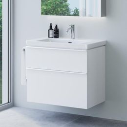evineo ineo4 Unterschrank B: 78 cm, 2 Auszüge, mit Griff, für Villeroy & Boch Avento & Subway 3.0 Waschtisch,, BE0809WM,