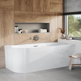 Villeroy & Boch Villeroy & Boch Embrace Eck-Badewanne mit Verkleidung, UBA180EMB9CR00V-01,