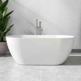 evineo ineo4 freistehende Badewanne L: 170 B: 75 cm, BE4016WH,