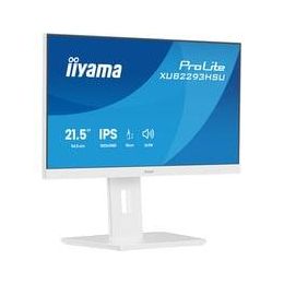 iiyama Prolite XUB2293HSU-W7, LED-Monitor 54.5 cm (21.5 Zoll), wei&szlig; (matt), FullHD, IPS, Adaptive-Sync, Einstellbarer Standfu&szlig;, 100Hz Panel