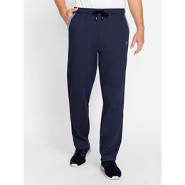 Trainingshose Catamaran, Herren, Gr. 24/25, Unterbauchgr&ouml;&szlig;en, blau (marine), 50% Baumwolle, 50% Polyester, unifarben, lang, Hosen Trainingshose