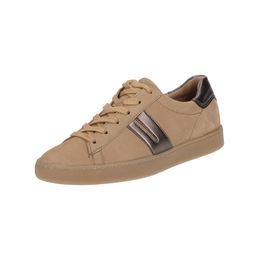 Sneaker Paul Green "Paul Green Sneaker Leder", Damen, Gr. 38,5, nut, Leder, Schuhe Sneaker