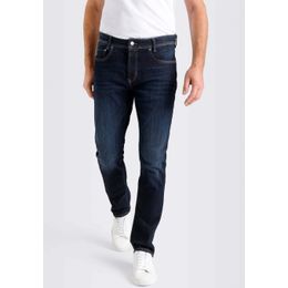 Straight-Jeans MAC "Flexx-Driver", Herren, Gr. 36 (37), L&auml;nge 32, blau (3d blau rinsed wash), Denim/Jeans, Obermaterial: 87% Baumwolle, 9% Polyester, 4% Elasthan, Jeans Straight-Jeans, super elastisch