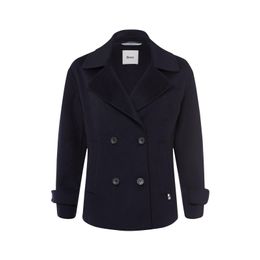 Steppjacke Brax "Style OXFORD", Damen, Gr. 36, blau (navy), Web, 50% Wolle, 50% Polyester, Jacken