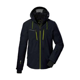 Skijacke Killtec "KSW 44 MN SKI JCKT", Herren, Gr. XXL, schwarz, Oberstoff: 100% Polyester, Futter: 100% Polyester, Wattierung: 100% Polyester, Jacken, Wasserdichte, atmungsaktive Funktionsjacke mit abnehmbarer Kapuze