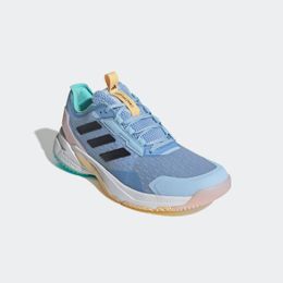 Damen Handballschuh "CRAZYFLIGHT 6 HALLENSCHUH", adidas Performance, Gr. 38glow blau, shadow navy, flash aqua, Synthetik, Textil, Schuhe, besonders