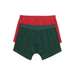 JP1880 Boxershorts Herren Größe L dunkelgrün / blutrot
