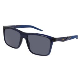 Nike NKIO0103X RADEON BYTE | Herren-Sonnenbrille | Fassung: Vollrand, Rectangular, Kunststoff, Blau Dunkel | Glasfarbe: Blau