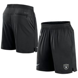 Sporthose Nike "Nike Shorts Las Vegas Raiders Nike Dri-FIT Knit", Herren, Gr. L, US-Größen, schwarz, 100% Polyester, Hosen