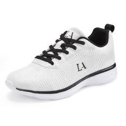 Lascana Damen Sneaker, weiß /schwarz, Größe 37