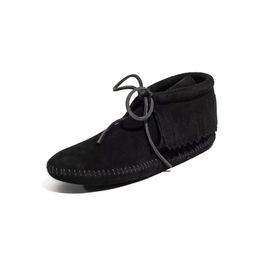 Minnetonka Schn&uuml;rstiefelette Damen Gr&ouml;&szlig;e 38 schwarz