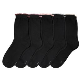 Gina Benotti 5 Paar Damen Socken mit Glitzergarn