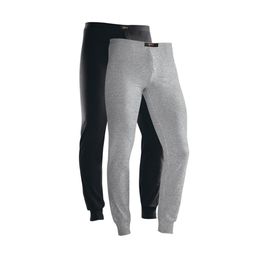 H.I.S. H.I.S Lange Unterhose (2 Stck.) Herren Gr&ouml;&szlig;e XS grau / schwarz