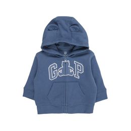 GAP Sweatjacke Jungen Gr&ouml;&szlig;e 86/92 taubenblau / wei&szlig;