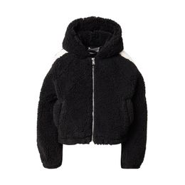 MONKI - Jacken & Mäntel 'Hope pile Hoodie' Damen Größe M schwarz / weiß