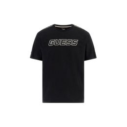 Guess T-Shirt 'Arlo' Herren Gr&ouml;&szlig;e M hellgrau / schwarz