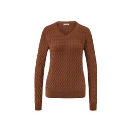 Tchibo - Zopfstrickpullover - Damen - Gr. M - cognac