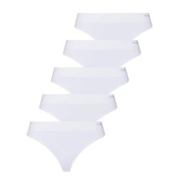 Bee Dees Beedees Thong 'Boxer-String Comfee String (5-er Pack)' female White size S/M