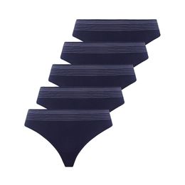 Bee Dees Beedees Thong 'Boxer-String Comfee String (5-er Pack)' female Blue size L/XL