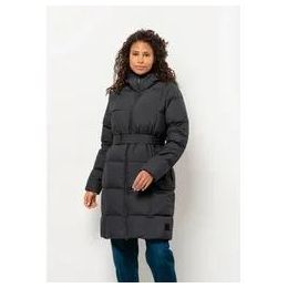 Daunenmantel Jack Wolfskin "FROZEN LAKE COAT W", Damen, Gr. XL (46), schwarz, Hauptmaterial: 100% Polyester (recycled); Futter: 100% Polyester (recycled); Füllung: 90% Entendaunen, 10% Federn, Mäntel