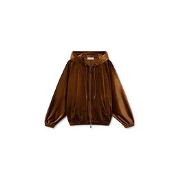 Lola Casademunt Zip-Up Hoodie female Brown size XL