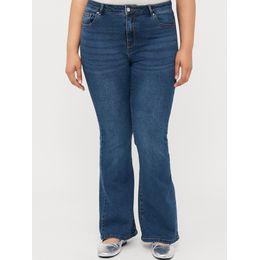 Only Carmakoma Jeans 'CARREESE' Damen Gr&ouml;&szlig;e 37/38 dunkelblau