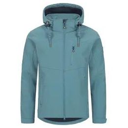 Softshelljacke ANKERGLUT "PEAK CREEK MEN", Herren, Gr. XL (54), blau, 96% Polyester; 4% Elasthan, mit Gummizug, Jacken, auch in Großen Größen erhältlich