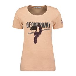 Geographical Norway Shirt "Jeverything" in Rosa - 70% | Gr&ouml;&szlig;e L | Damen-tops