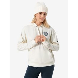 super.natural Hoodie "Little Heartwood" in Wei&szlig; - 77% | Gr&ouml;&szlig;e L | Damen-sweatshirts-jacken