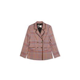 Lola Casademunt Blazer Damen Größe 34 blau / braun / cappuccino / rot