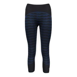 Adidas Trainingsleggings "MMK Aknit" in Schwarz/ Blau - 68% | Gr&ouml;&szlig;e M | Damen-sporthosen
