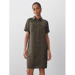 someday Leinen-Kleid in Khaki - 49% | Größe 36 | Damen-kleider