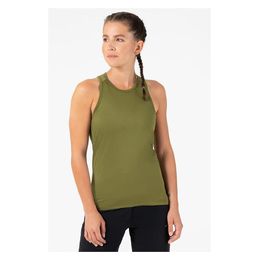 super.natural Trainingstop "Grava" in Khaki - 62% | Größe L | Damen-outdoor-tops-shirts
