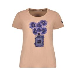 Geographical Norway Shirt "Jocia" in Beige/ Blau - 75% | Gr&ouml;&szlig;e M | Damen-tops