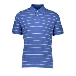 Gant Poloshurt in Blau/ Wei&szlig; - 61% | Gr&ouml;&szlig;e S | Herren-plussize