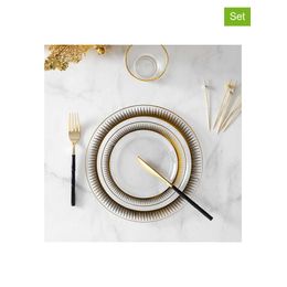Make a Wish 4er-Set: Teller in Weiß/ Gold - Ø 26 cm (Überraschungsprodukt) - 58% | Gedeckter-tisch