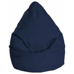 Sitzsack SITTING POINT "BRAVAL L", blau (jeansblau), B:70cm H:90cm T:70cm, Polyester, Polystyrol, Sitzsäcke