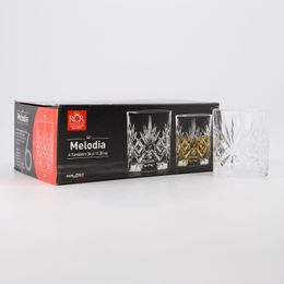 6er-Pack Melodia Trinkgläser aus Kristallglas