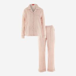 Erfurt 2-teiliges rosafarbenes Pyjamaset mit Blumenmuster