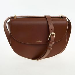 A.P.C. Braune Umhängetasche aus Leder