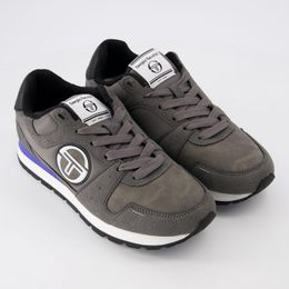 Sergio Tacchini Grauer Sneaker mit gesticktem Logo