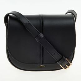 A.P.C. Schwarze Umhängetasche aus Leder