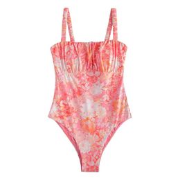 Laura Ashley Badeanzug Damen Größe XS orange / rosa / rot / offwhite