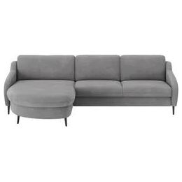 Sit & More Ecksofa SIT & MORE "Soul L-Form", grau, B:296cm H:90cm T:189cm, 95% Polyester, 10% Polyamid, Sofas, wahlweise mit Bettfunktion