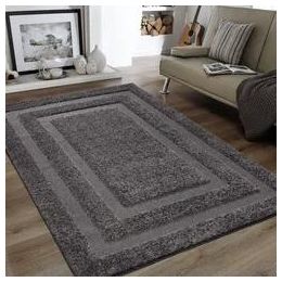 Hochflor-Teppich Sanat "Luxus 3500", grau, B:160cm H:30mm L:220cm, Kunstfaser, Teppiche, robuster Langflor, weich, Wohnzimmer, Schlafzimmer