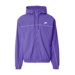 Nike Sportswear Jacke 'CLUB ATHLETE' Herren Gr&ouml;&szlig;e M lila / wei&szlig;