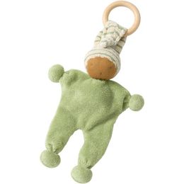 Püppchen mit Holzring, grün ALANA