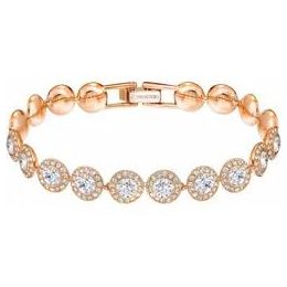 Armband Swarovski "Una Angelic" Gr. M, rosa (roségoldfarben, kristallweiß), Armbänder, Damen, M, Metall, mit Swarovski Kristall
