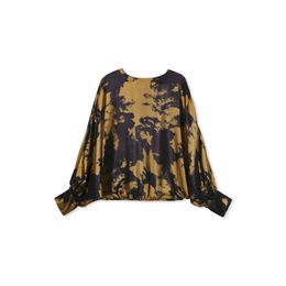 Lola Casademunt Bluse Damen Gr&ouml;&szlig;e XL gold / schwarz